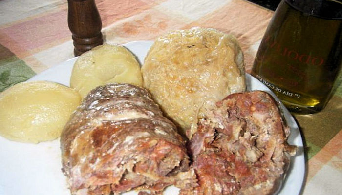 Cocinar botillo en olla rápida.